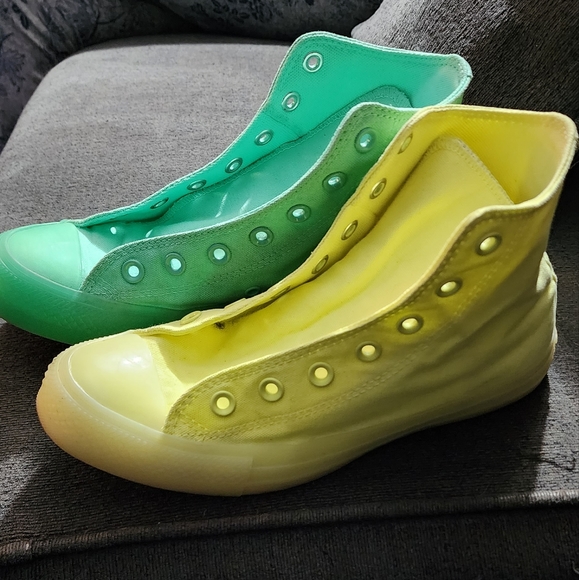 Converse | Shoes | Converse Hi Top 2 Color Sneakers | Poshmark